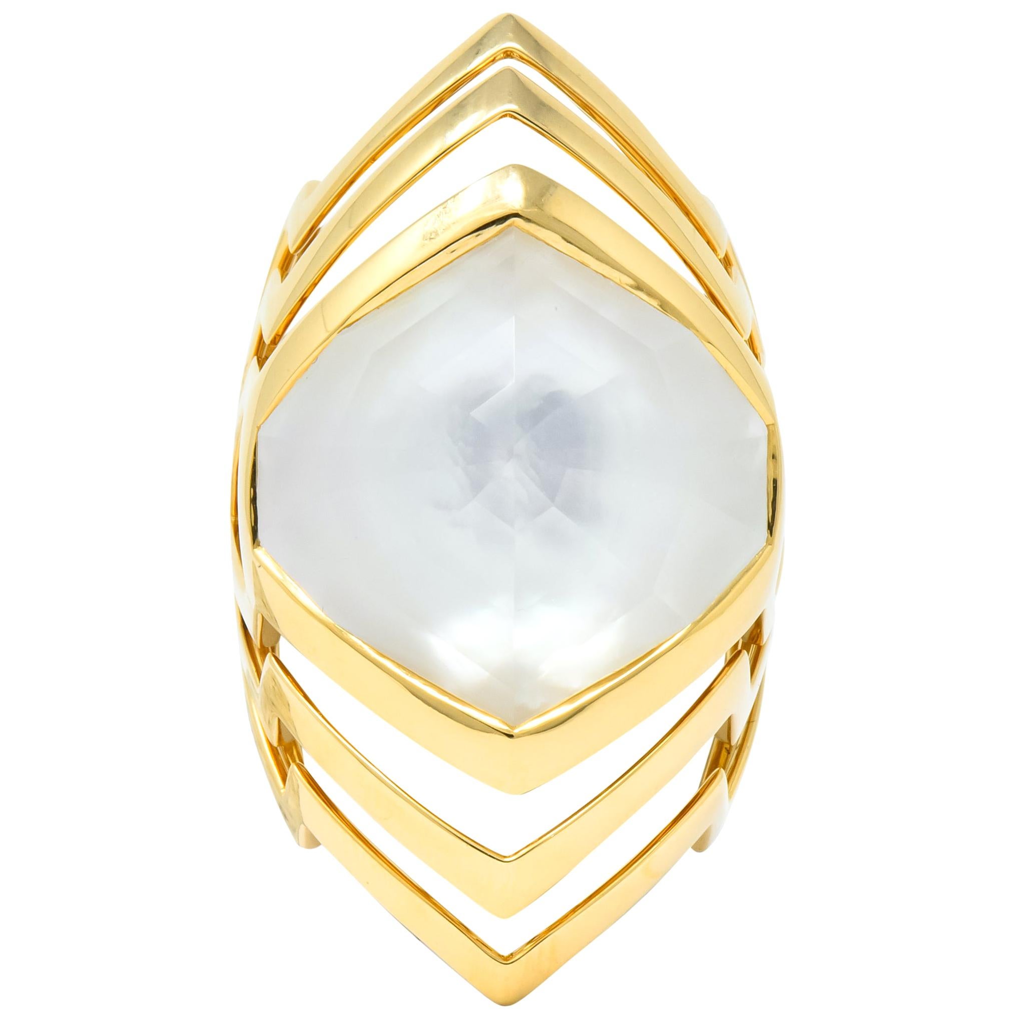 Stephen Webster Rock Crystal Mother of Pearl 18 Karat Gold Lady ...