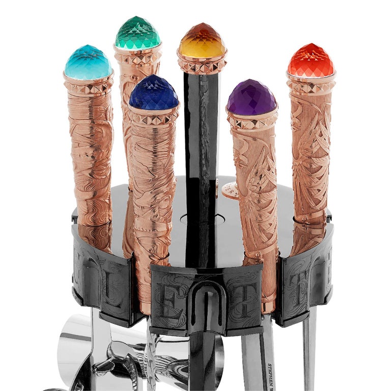 Stephen Webster Russian Roulette Rose Gold Vodka Bar Tool Kit For Sale ...