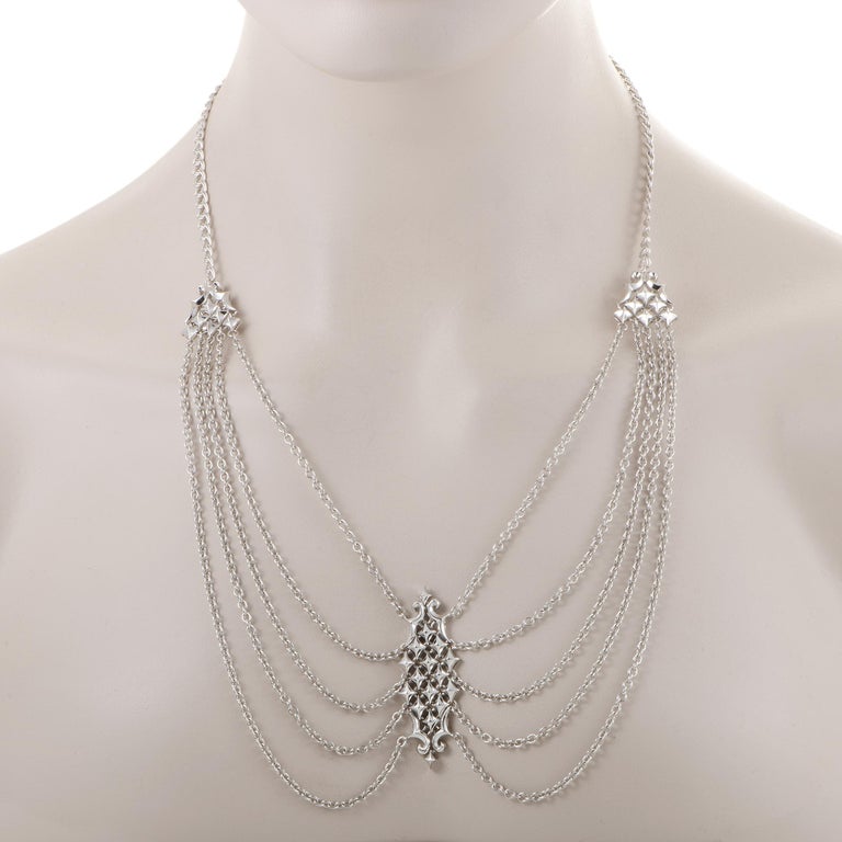 Stephen Webster Superstud Womens Silver Draping Chains Necklace For ...