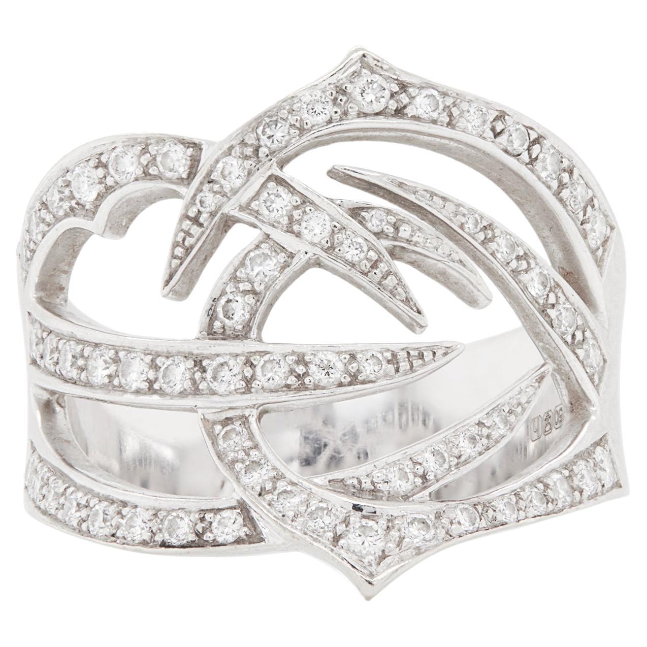 Stephen Webster Quartz and Diamond 18 Carat White Gold Pendant and ...