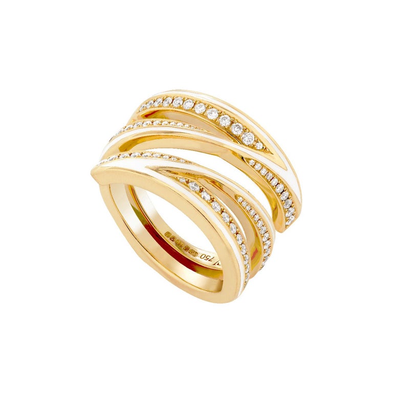Stephen Webster Vertigo Unendlichkeit Ring aus 18 Karat Gold mit weißem Diamant ' 0,65 Karat ...