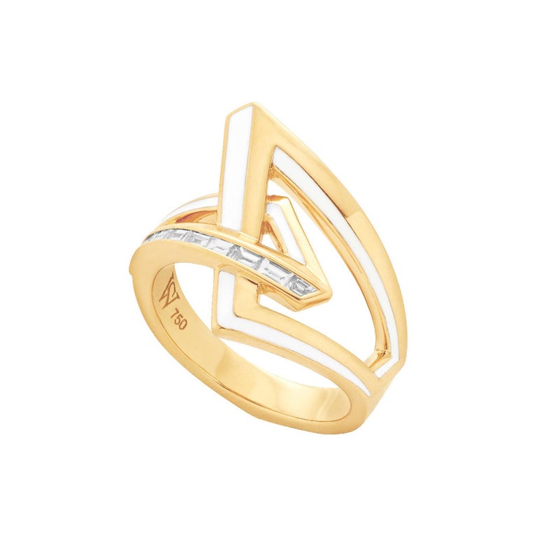 Customizable Stephen Webster Vertigo Obtuse 18 Carat Gold and White ...