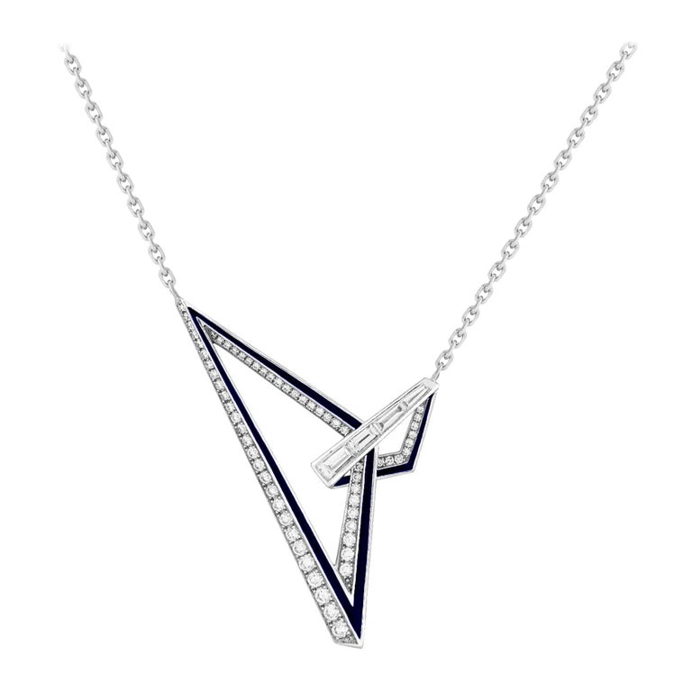 Stephen Webster Vertigo Obtuse 18 Karat White Gold and White Diamond ...