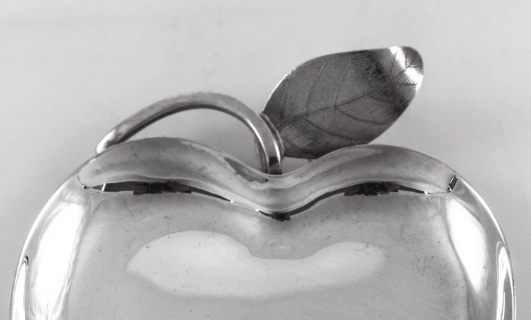 Sterling Apple Dish at 1stDibs