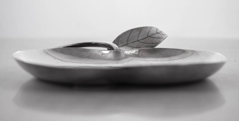 Sterling Apple Dish at 1stDibs
