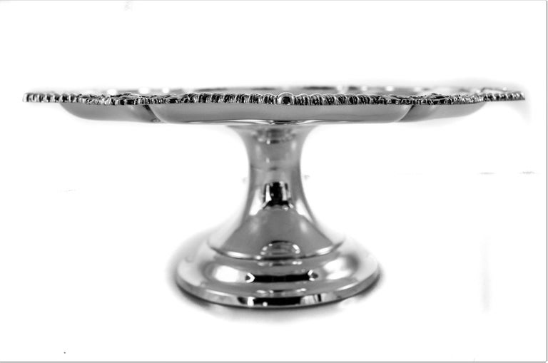 Sterling Cake Plate at 1stDibs