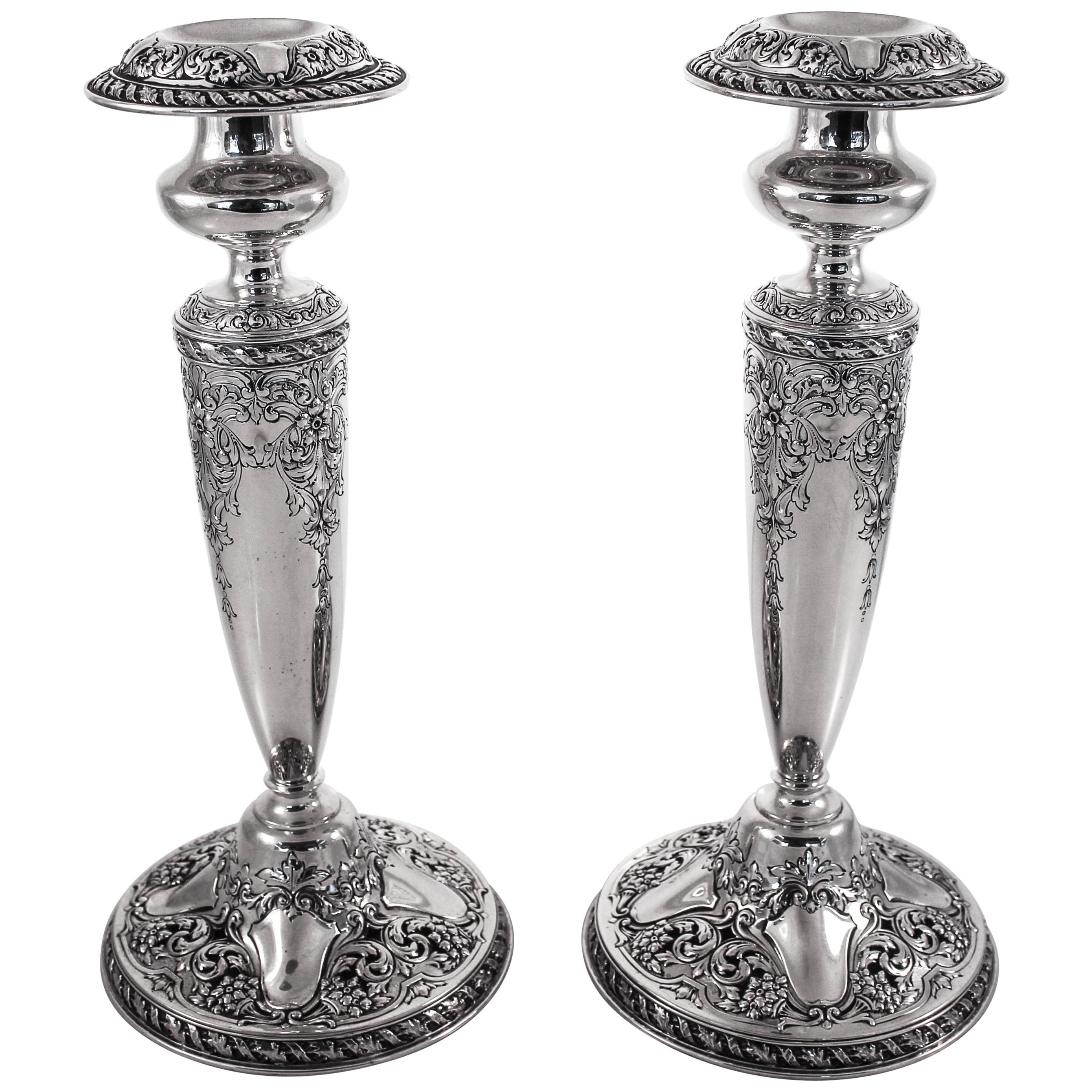 Sterling Candlesticks at 1stDibs