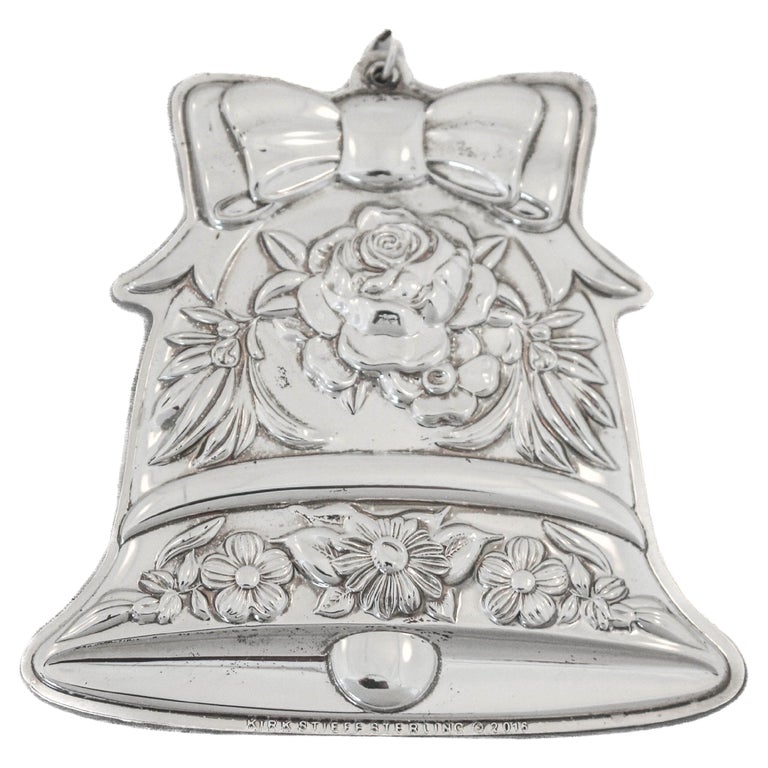 Sterling Christmas Bell Ornament For Sale at 1stDibs