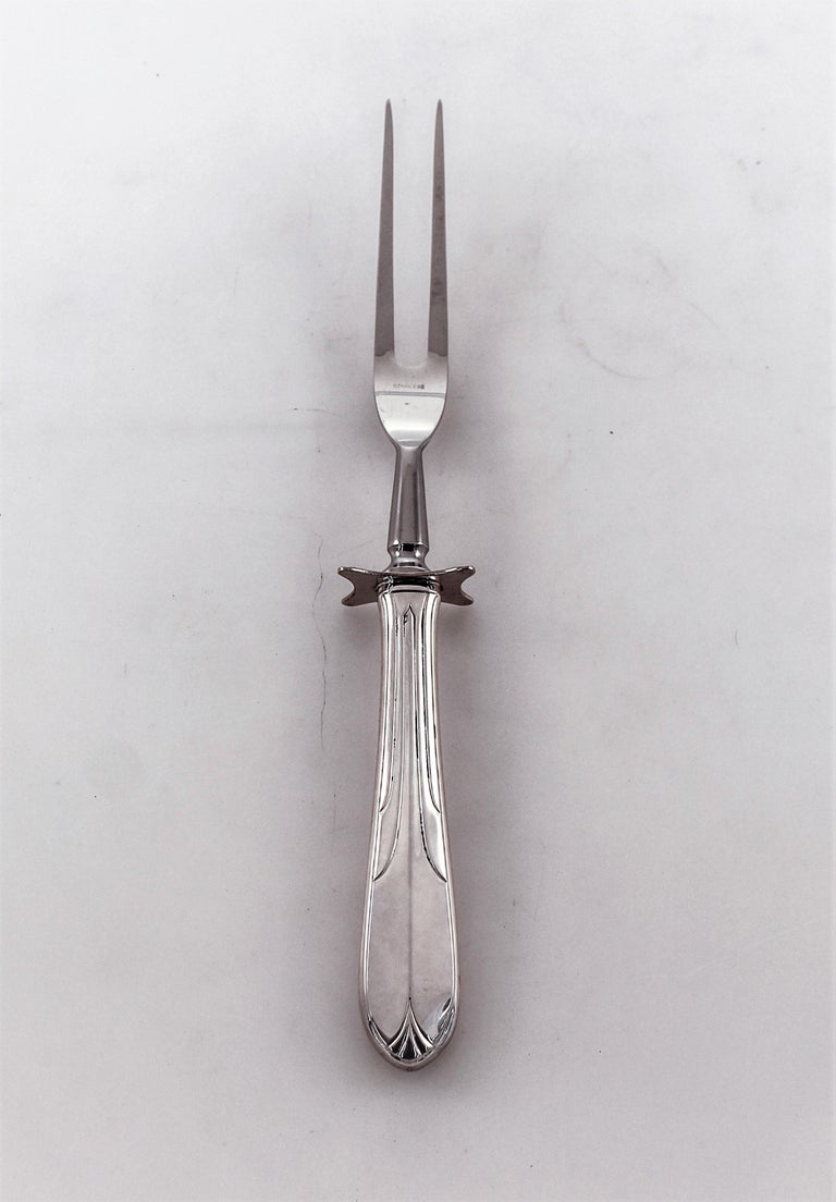 Sterling Extra Large Carving Fork and Knife Set For Sale at 1stDibs
