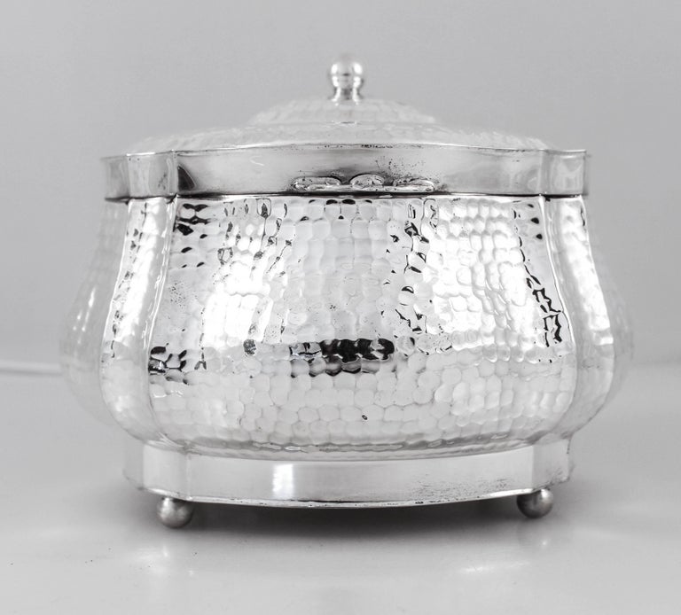 Sterling Hammered Etrog Box For Sale at 1stDibs | silver etrog box ...