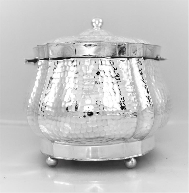 Sterling Hammered Etrog Box For Sale at 1stDibs | silver etrog box ...