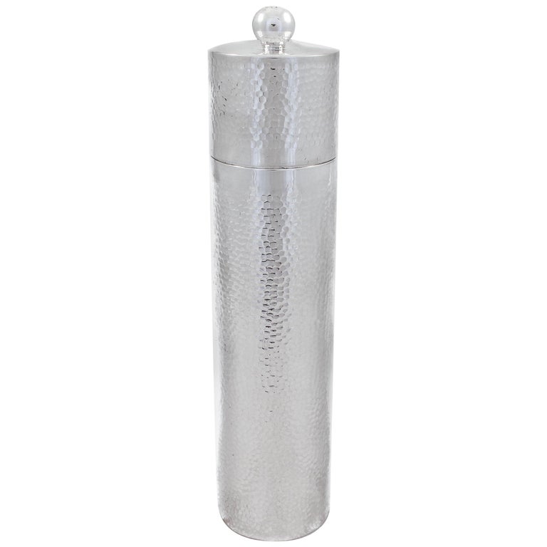 Sterling Hammered Megillah Case For Sale at 1stDibs