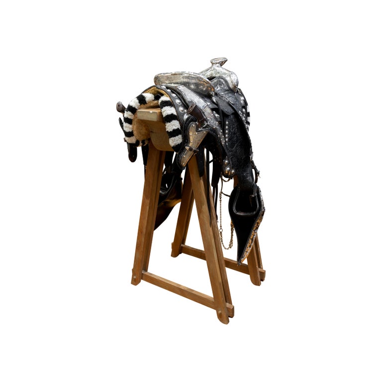 Sterling on Black Parade Saddle For Sale at 1stDibs | parade saddles ...
