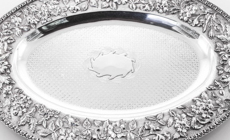 Sterling Repousse Tray at 1stDibs