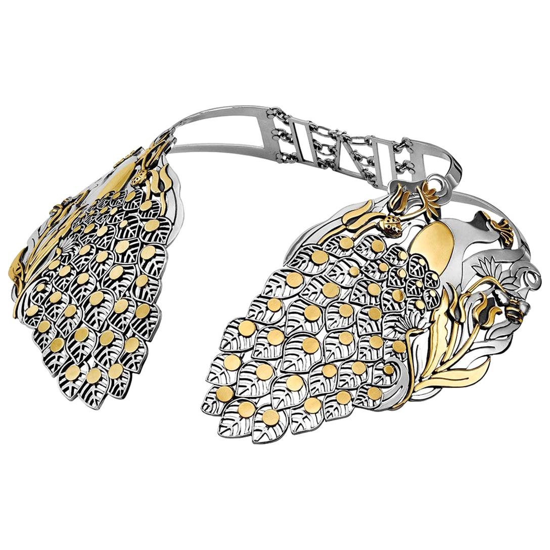 Mid-Century Modernist Sterling Silver Collar by Ronald Pearson For Sale ...