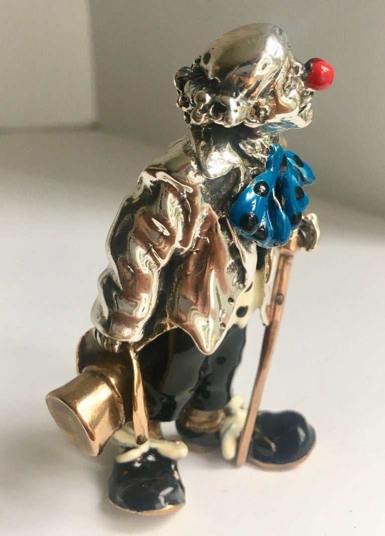 Sterling Silver and Enamel Clown Figure after Tiffany and Co., Gene ...