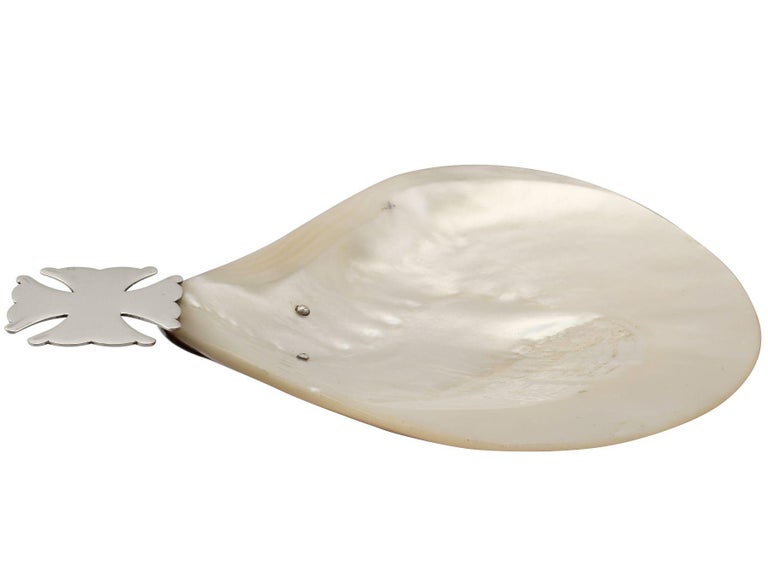 Sterling Silver and Mother of Pearl Ecclesiastical Dish or Paten For ...