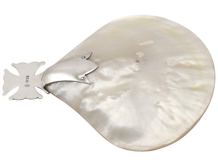 Sterling Silver and Mother of Pearl Ecclesiastical Dish or Paten For ...
