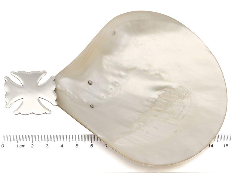 Sterling Silver and Mother of Pearl Ecclesiastical Dish or Paten For ...