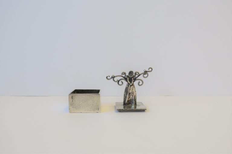 Sterling Silver Angel Box with Heart at 1stDibs