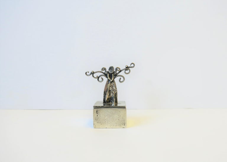 Sterling Silver Angel Box with Heart at 1stDibs