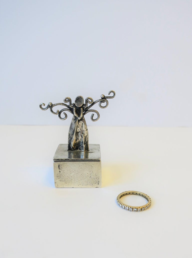 Sterling Silver Angel Box with Heart at 1stDibs