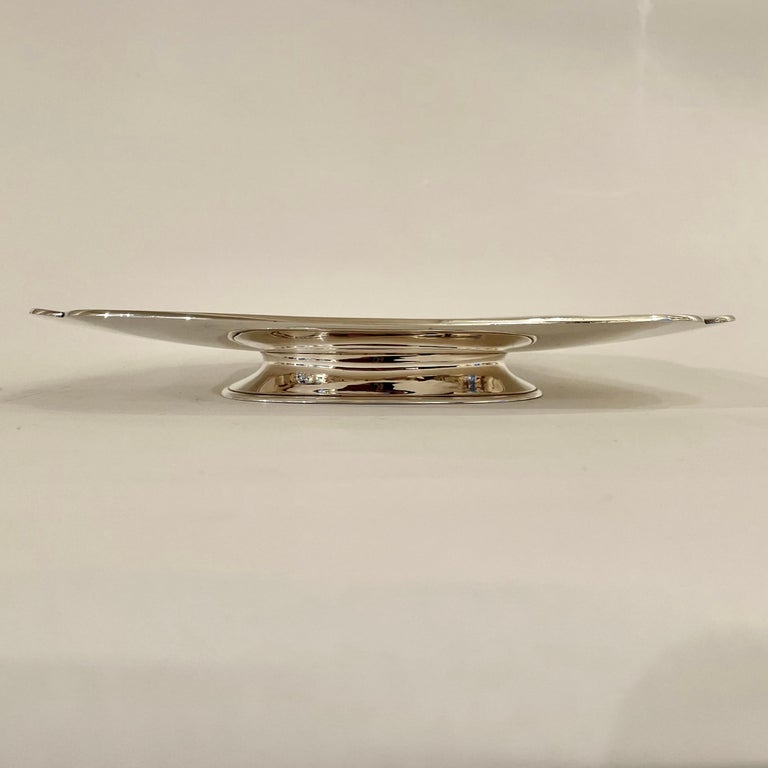 Sterling Silver Art Deco Platter with Bramble Motif, Mappin and Webb ...
