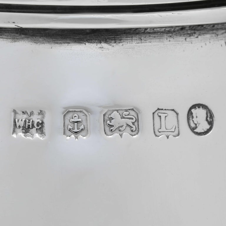 William Henry Creswick, Arts and Crafts Design Sterling Silver Tea Set ...