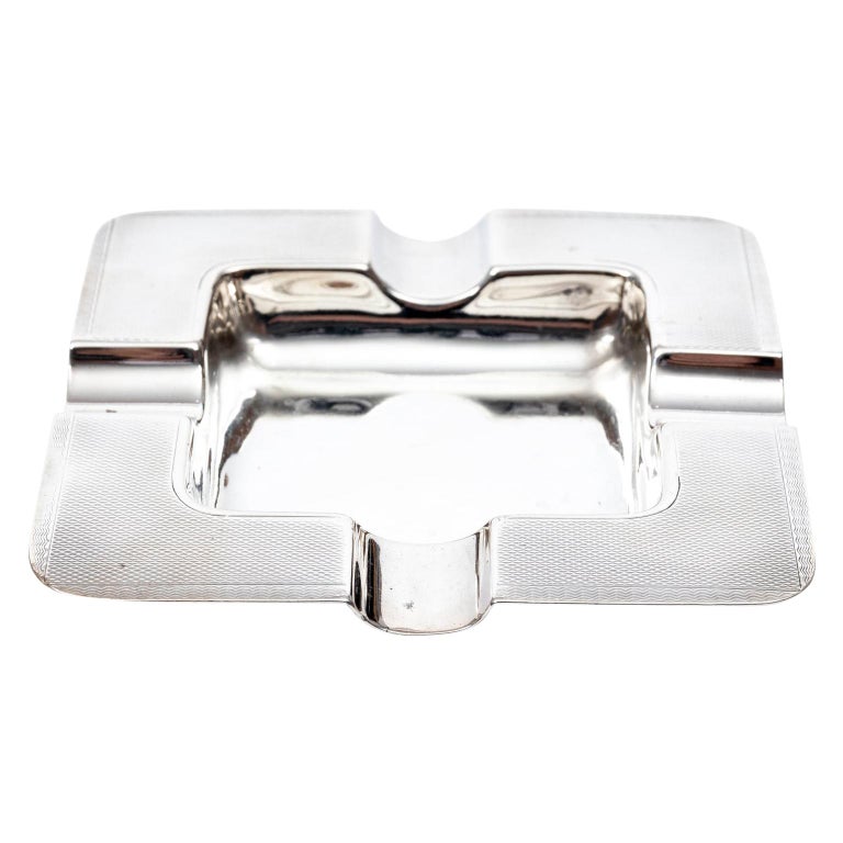 Sterling Silver Ashtray at 1stDibs