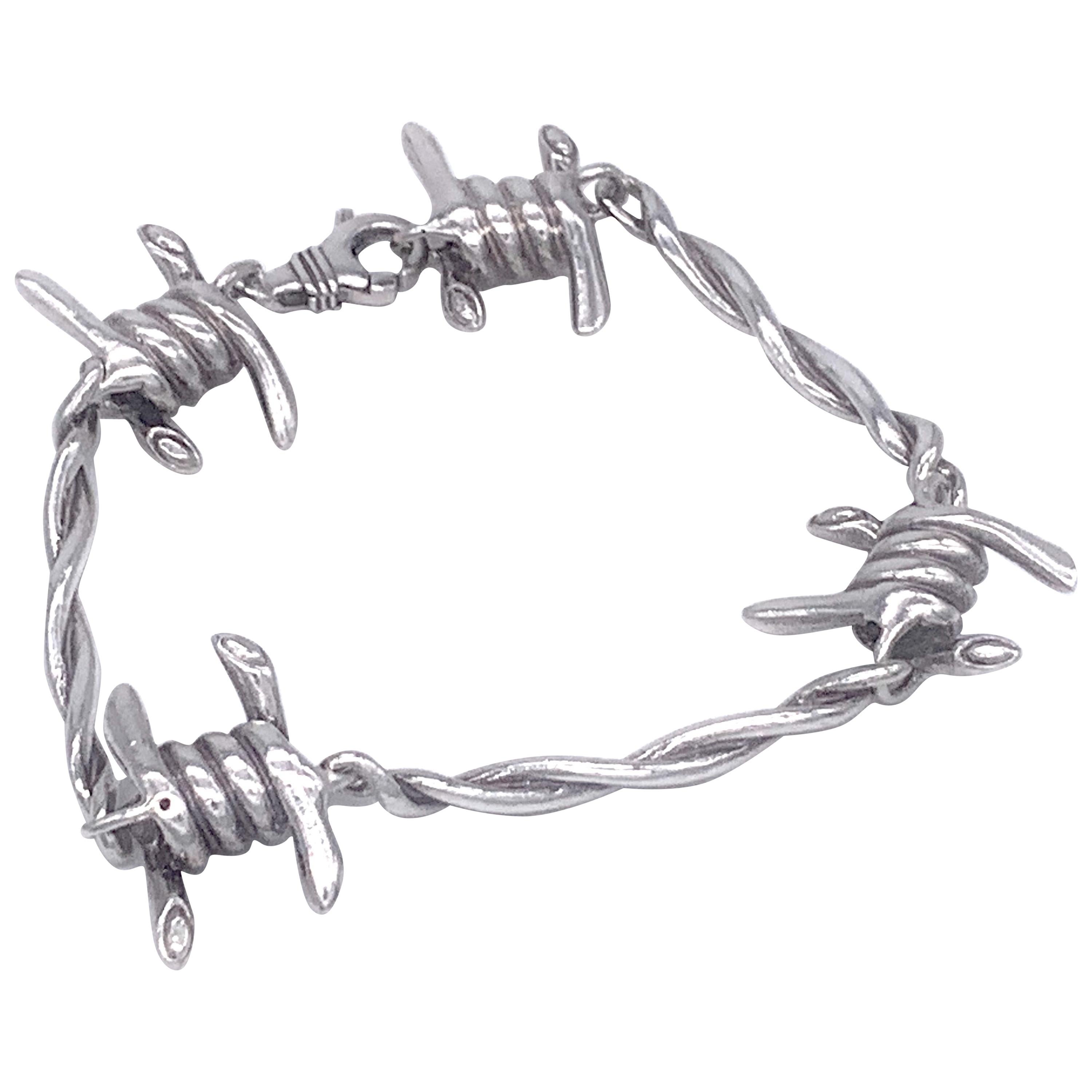 Sterling Silver Barbed Bracelet by Heavy Metals NYC For Sale at 1stDibs