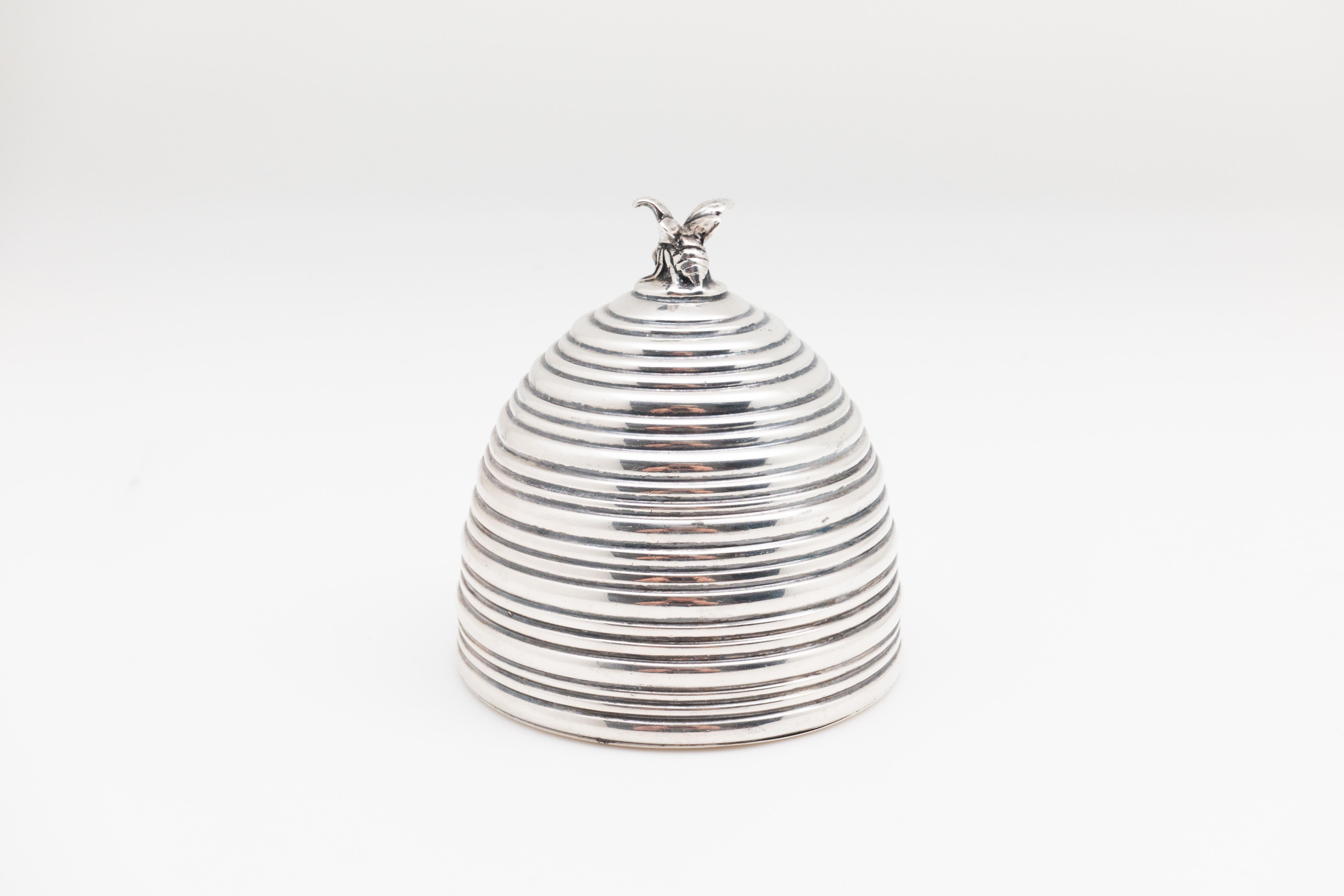 Sterling Silver Beehive Bank by Kerr Dated 1911 at 1stDibs | sterling ...
