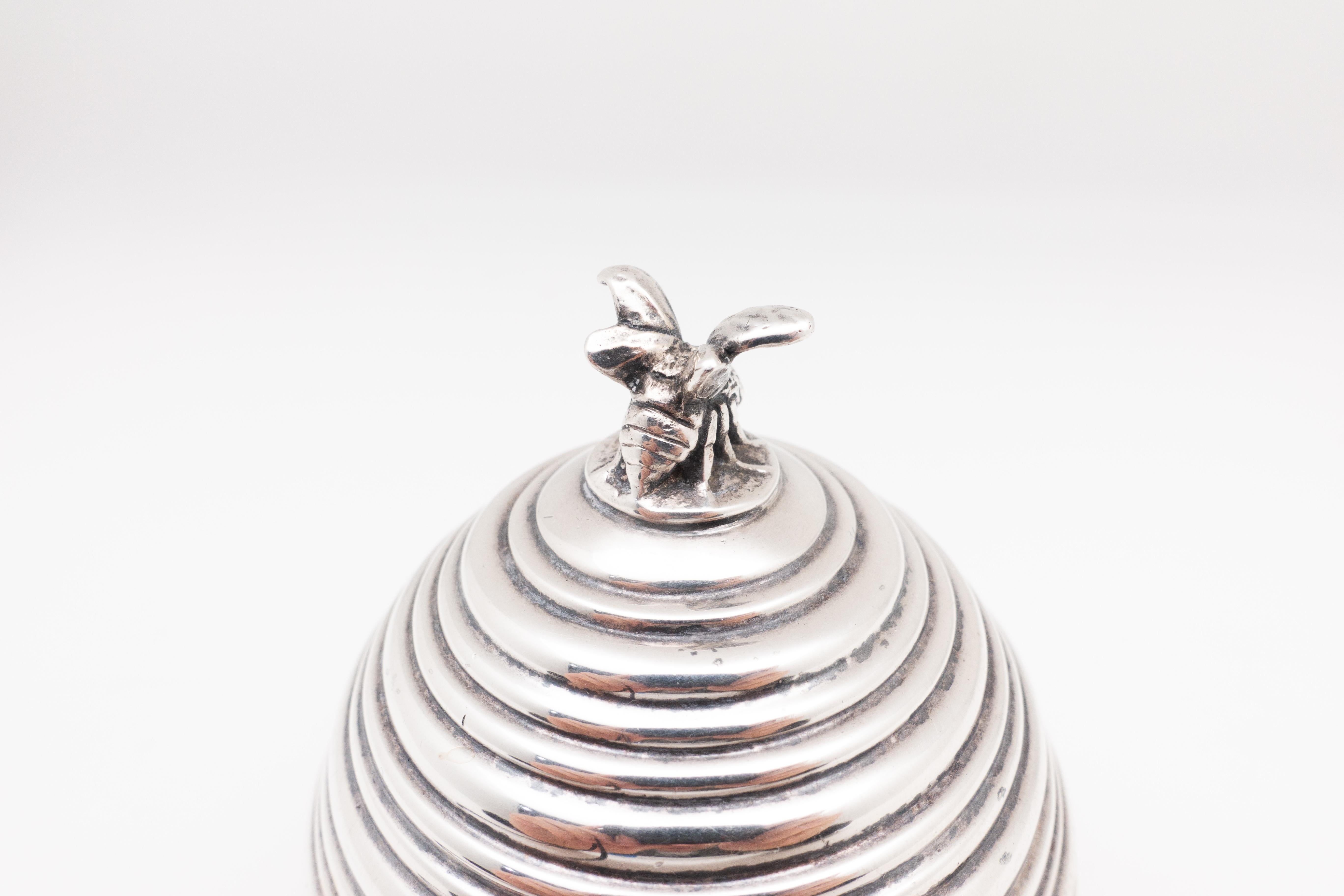 Sterling Silver Beehive Bank by Kerr Dated 1911 at 1stDibs | sterling ...