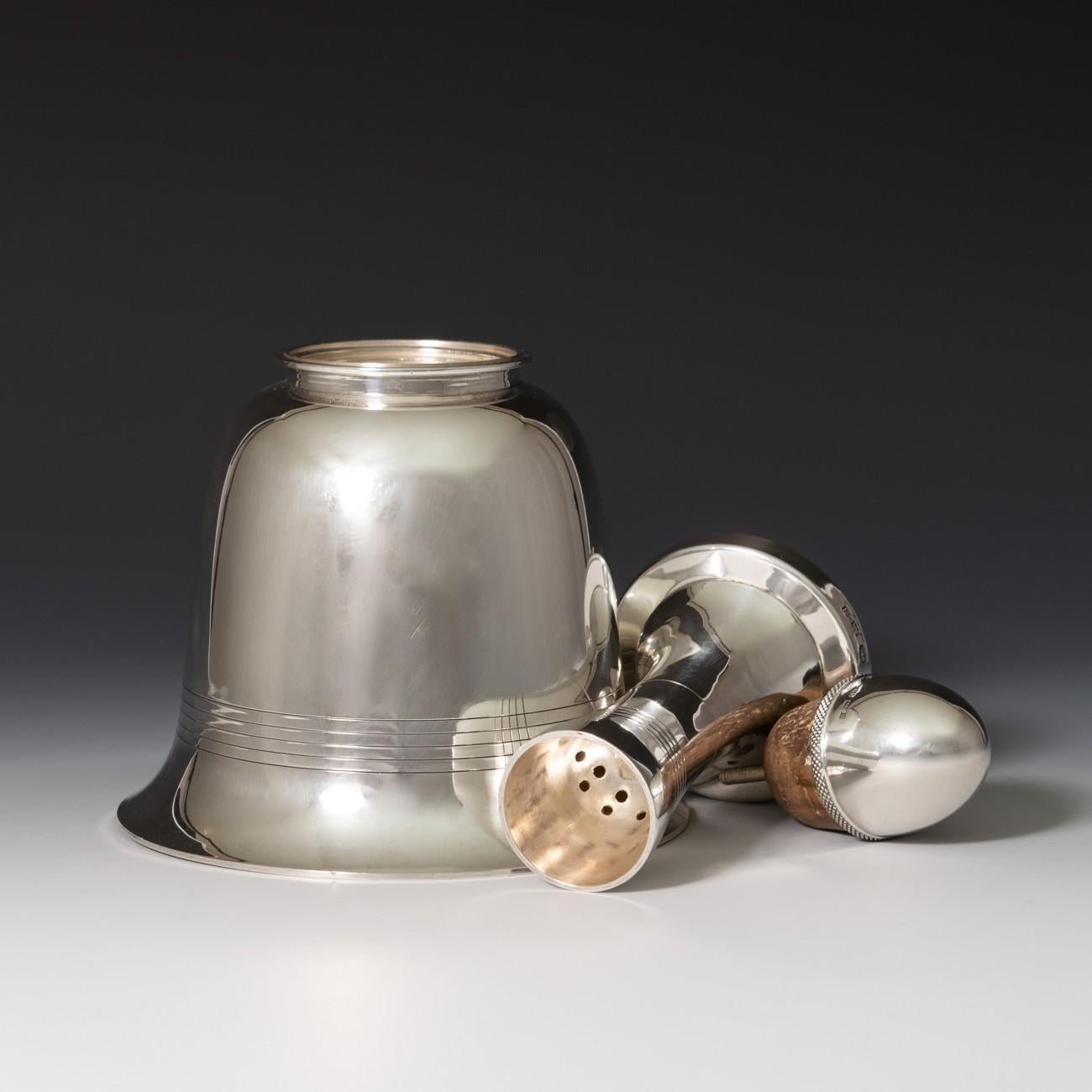 Sterling Silver Bell Cocktail Shaker, 1951 at 1stDibs