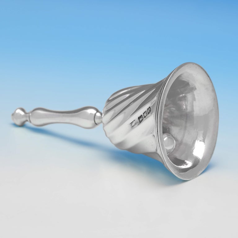 Antique Victorian Sterling Silver Bell by Harry Brasted, London, 1900 ...