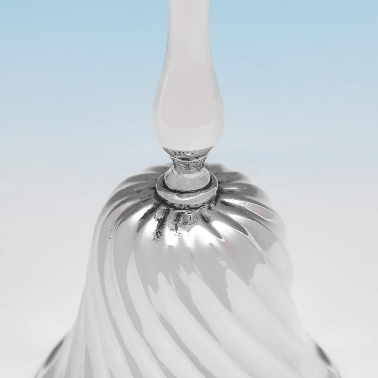 Antique Victorian Sterling Silver Bell by Harry Brasted, London, 1900 ...