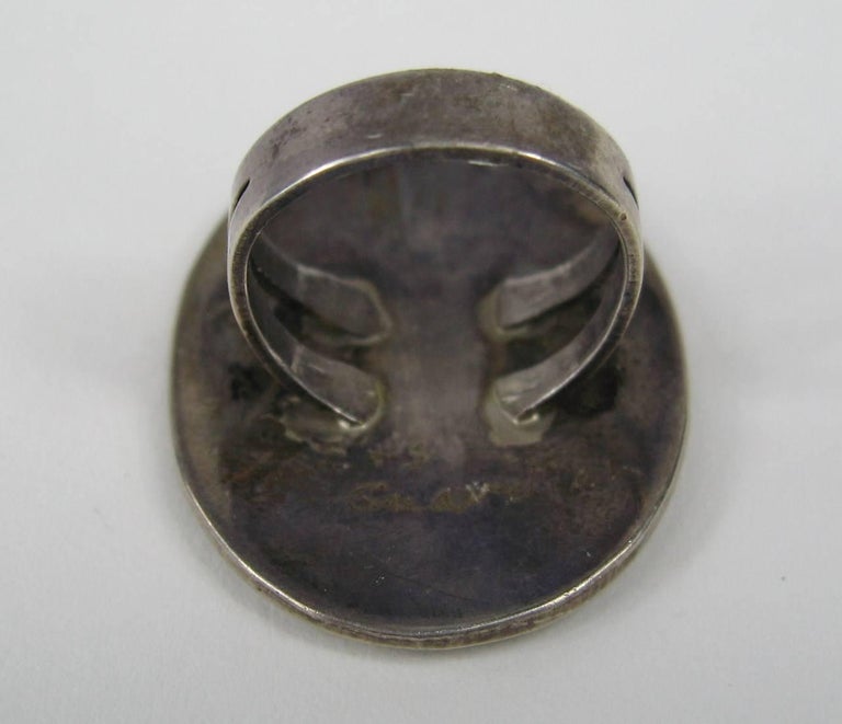 Sterling Silver Bird Ring Zuni Sammy and Esther Guardian Native ...