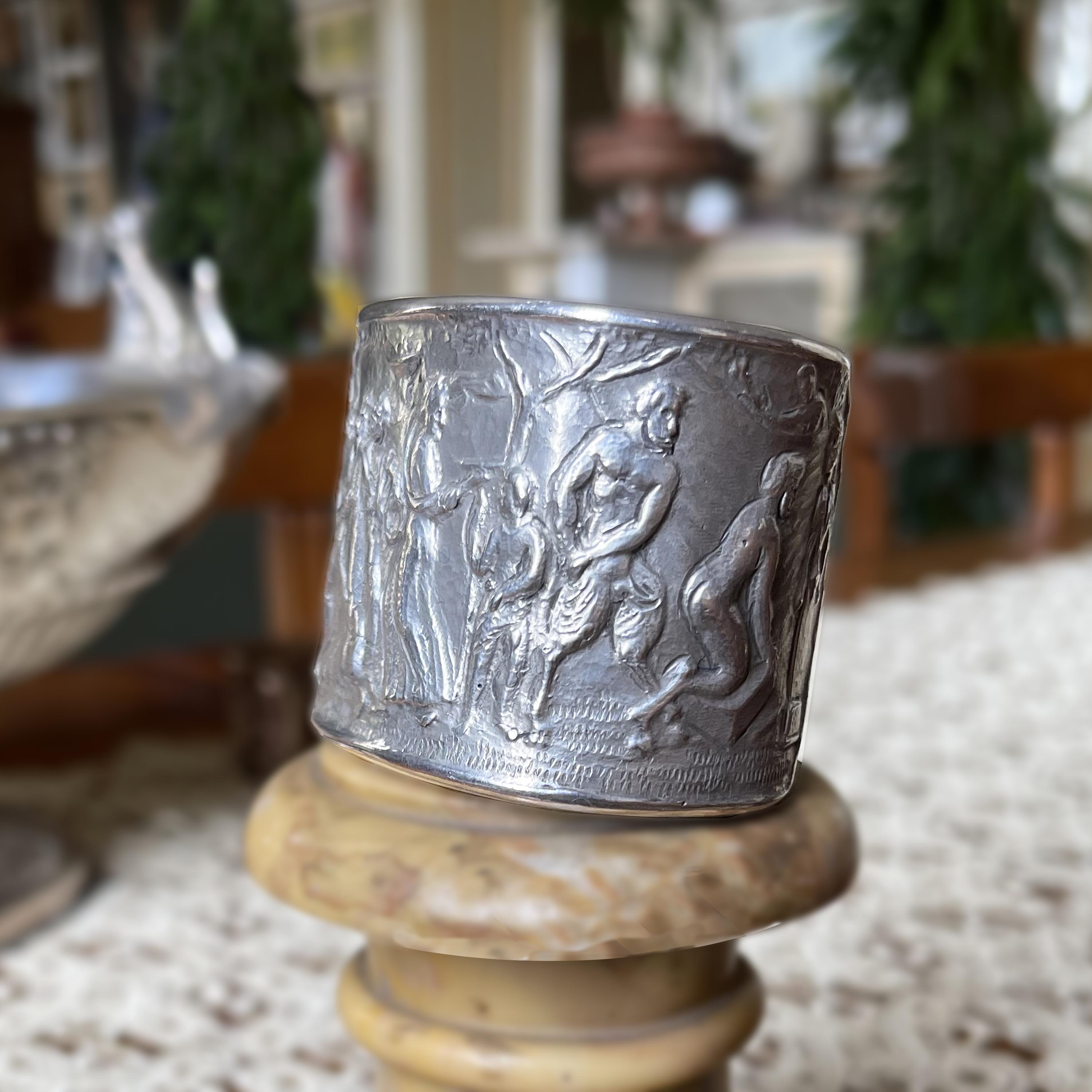 Sterling Silver Bracelet with Bacchanal Scene 'from a Roman Marble Bas ...