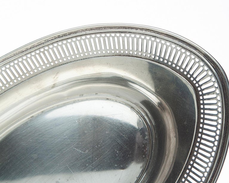 Sterling Silver Bread Basket For Sale at 1stDibs