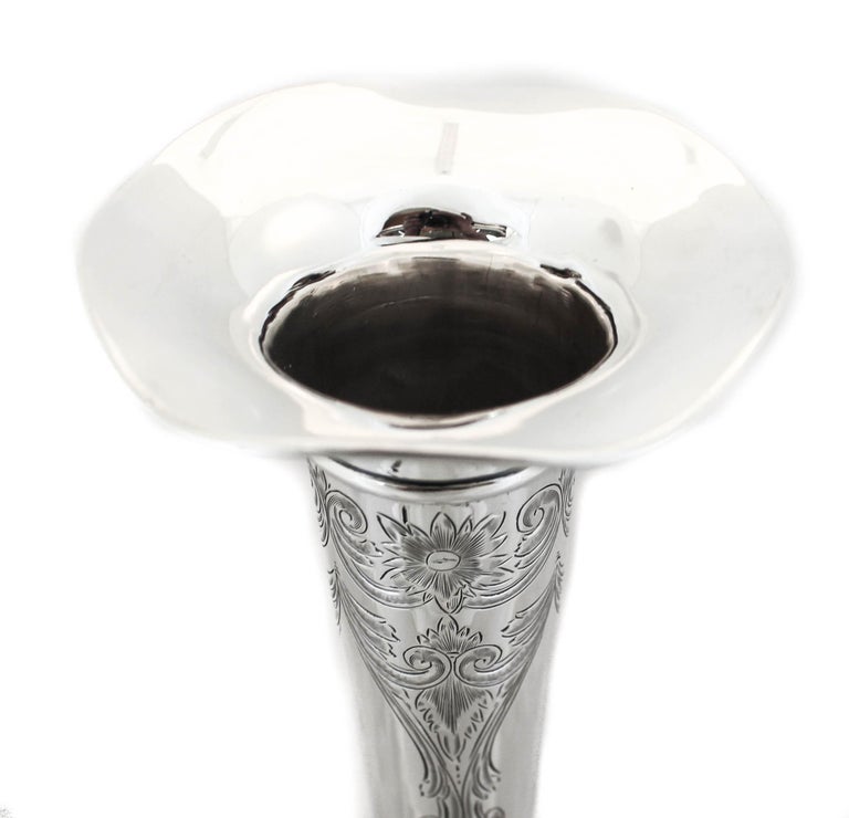 Sterling Silver Bud Vase at 1stDibs