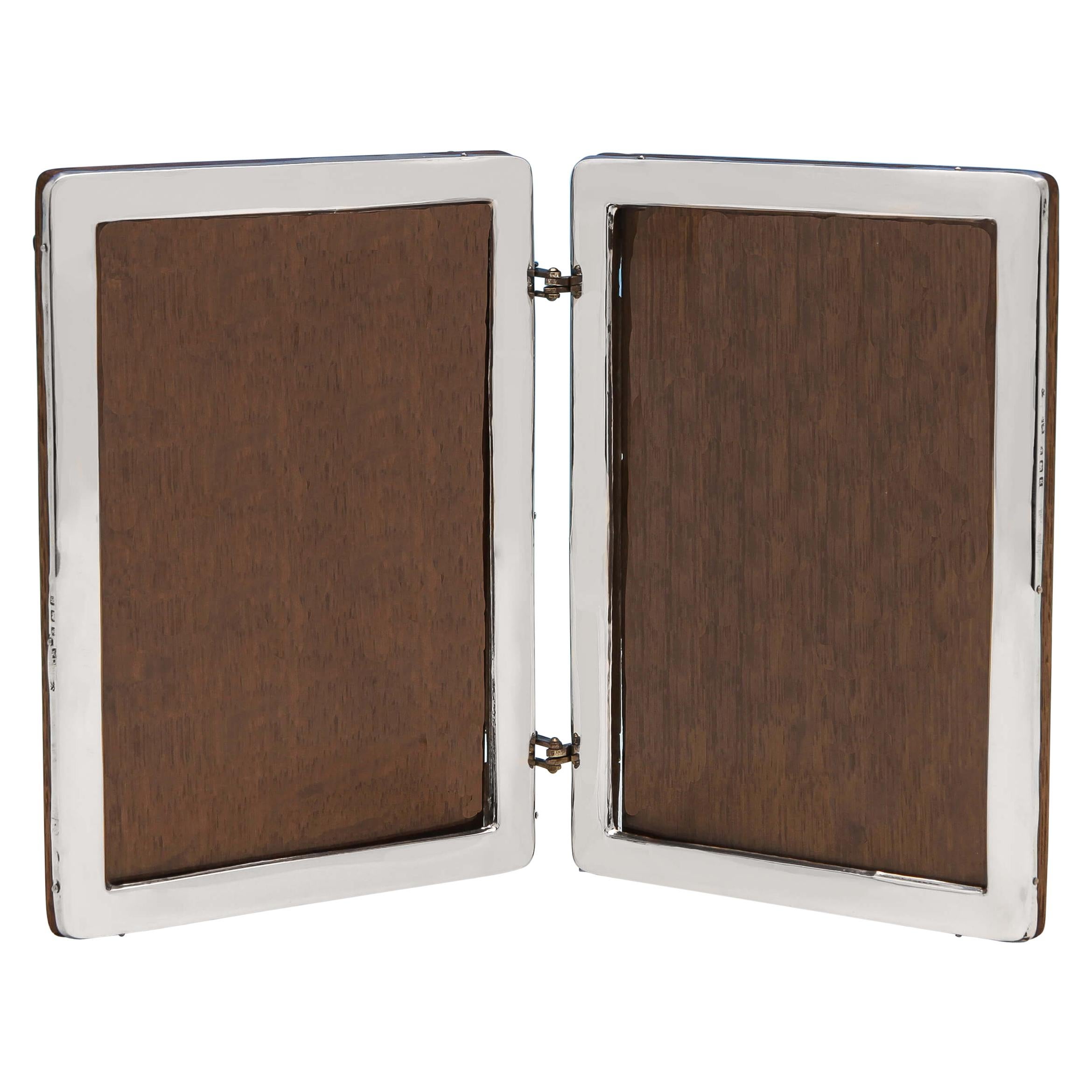 Antique Sterling Silver 'Campaign' Photograph Frame by Henry Matthews ...