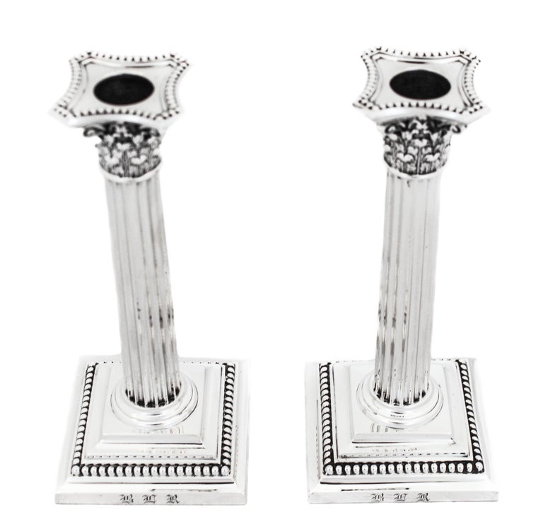 Sterling Silver Candlesticks For Sale at 1stDibs