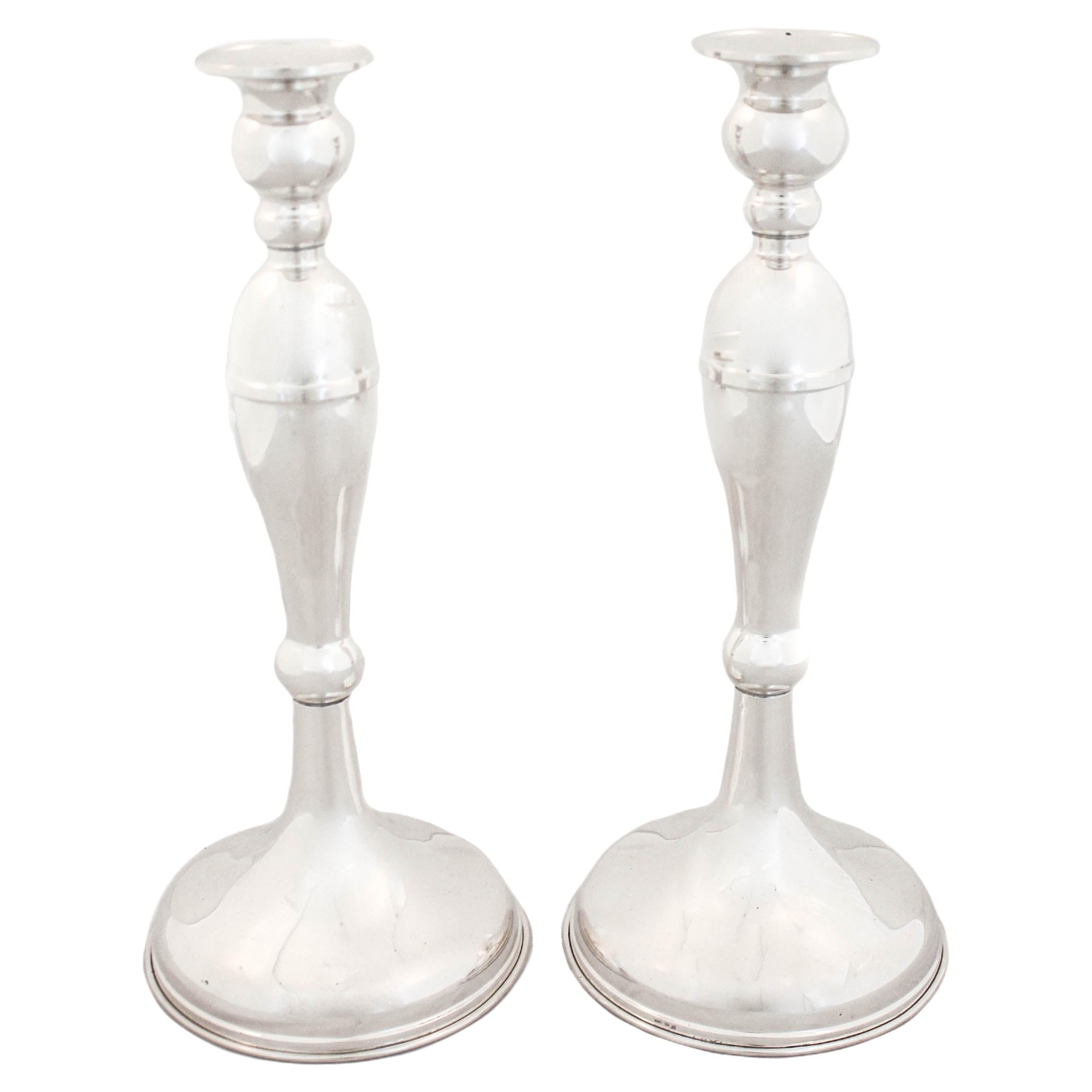 Sterling Silver Candlesticks For Sale at 1stDibs