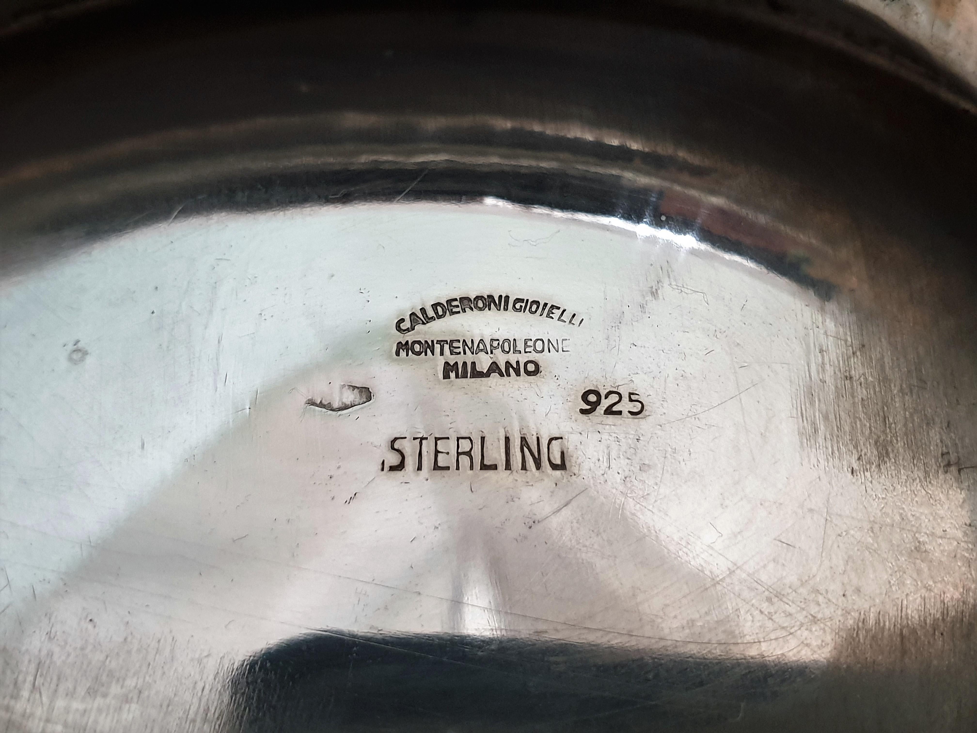 Sterling Silver Centerpiece Calderoni Gioielli Montenapoleone Milano ...