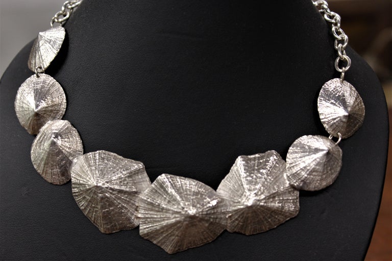 Sterling Silver, Choker, Shell, Handmade, Italy For Sale at 1stDibs