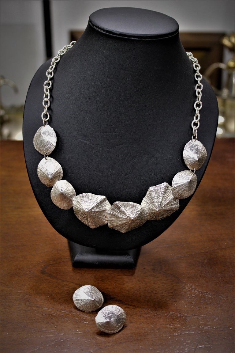 Sterling Silver, Choker, Shell, Handmade, Italy For Sale at 1stDibs