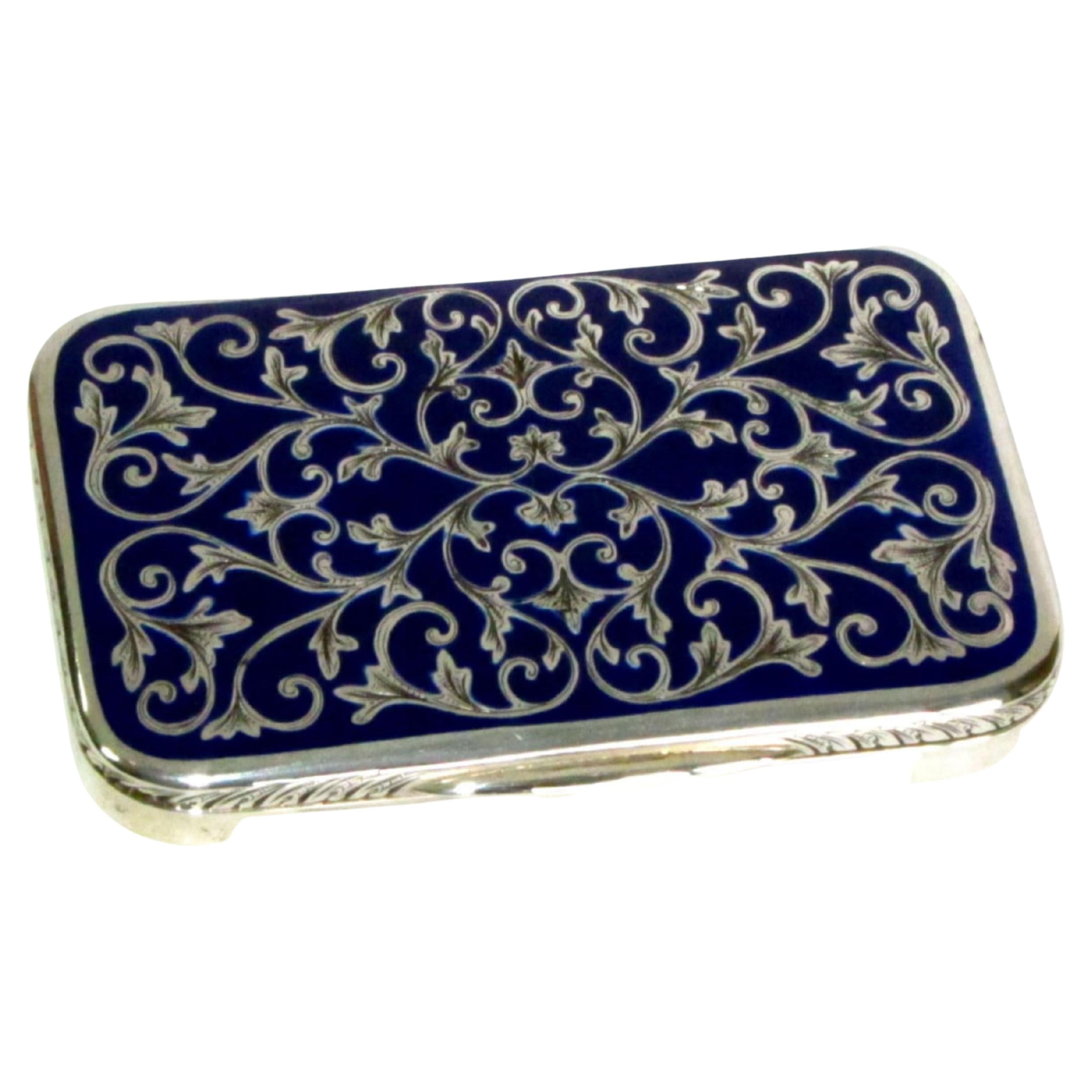 Silver and Enamel Fishing Flies Cigarette Case at 1stDibs