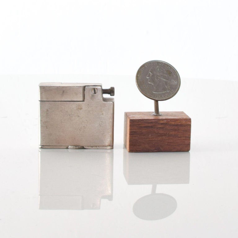 Sterling Silver Cigarette Lighter Vintage Mid-Century Modern at 1stDibs