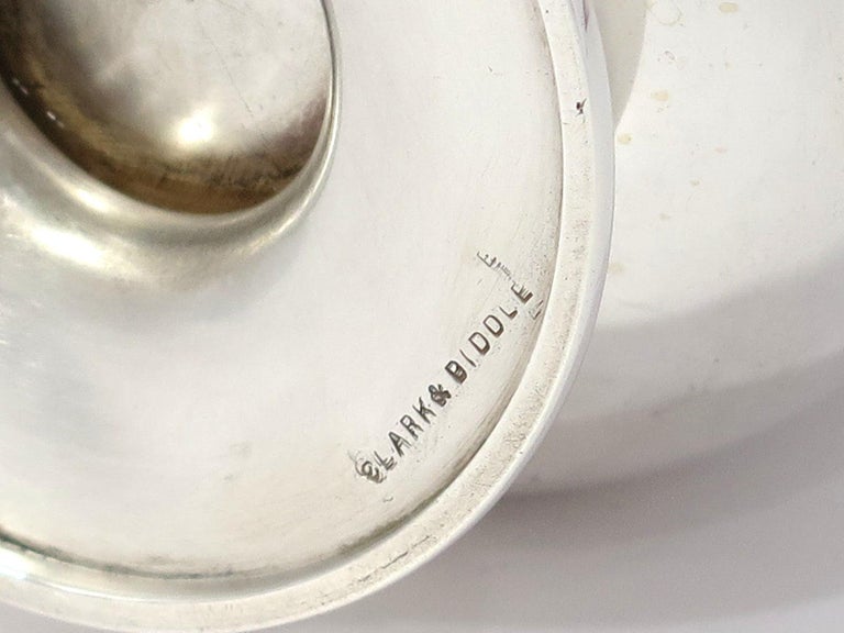 Sterling Silver Clark and Biddle Antique Bird-Decorated Sugar Bowl and ...