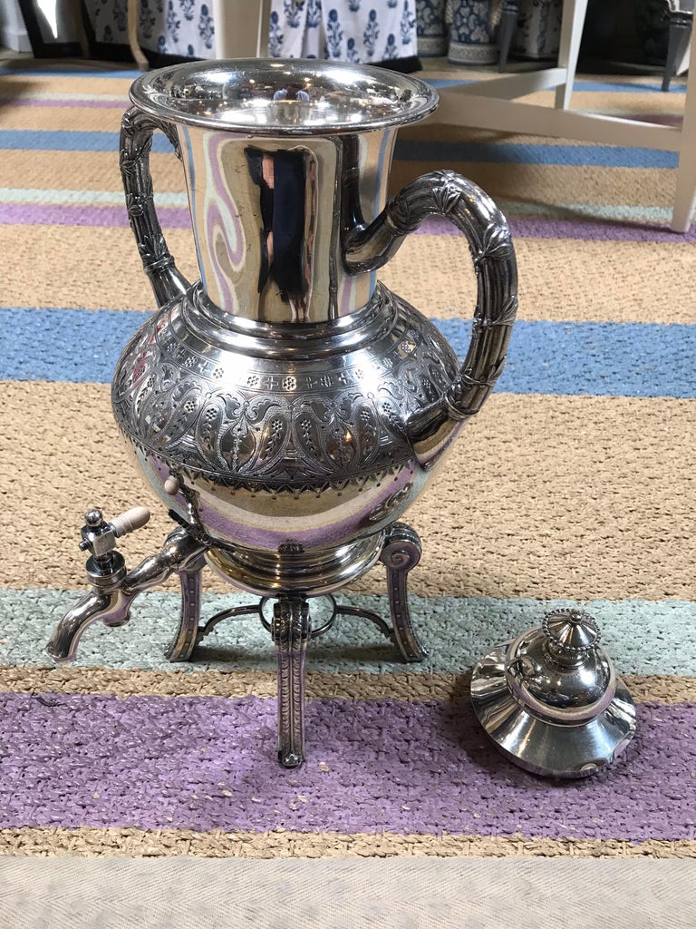Sterling Silver Coffee Tea Dispenser at 1stDibs | silver coffee dispenser