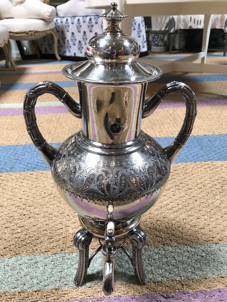 Sterling Silver Coffee Tea Dispenser at 1stDibs | silver coffee dispenser